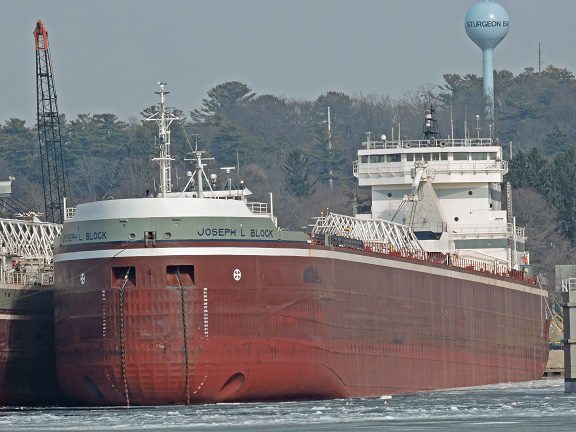 JOSEPH L. BLOCK arrives in Sturgeon Bay - Wisconsin Marine Historical ...