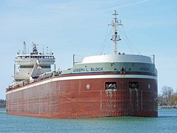 The JOSEPH L. BLOCK departs Fincantieri - Wisconsin Marine Historical ...